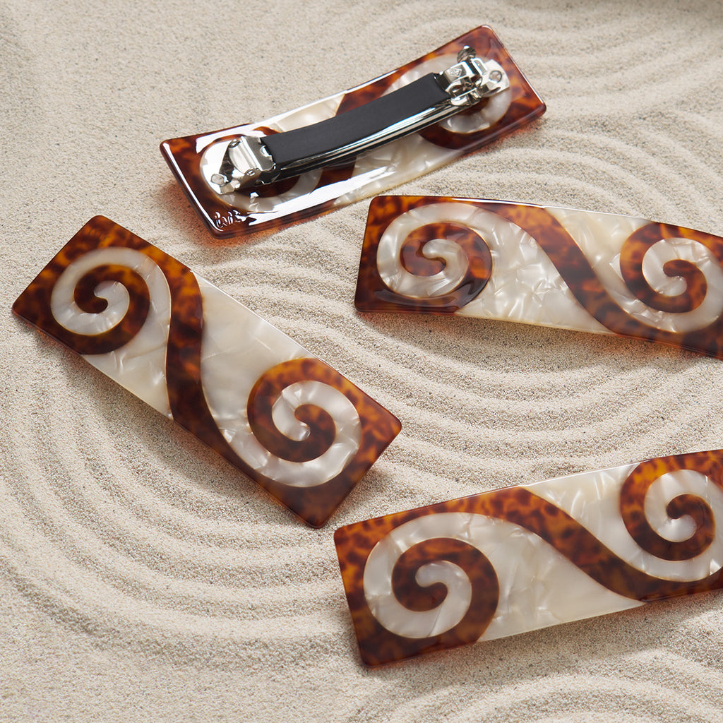 Twin Spiral French Barrette Tortoise | Winona Irene